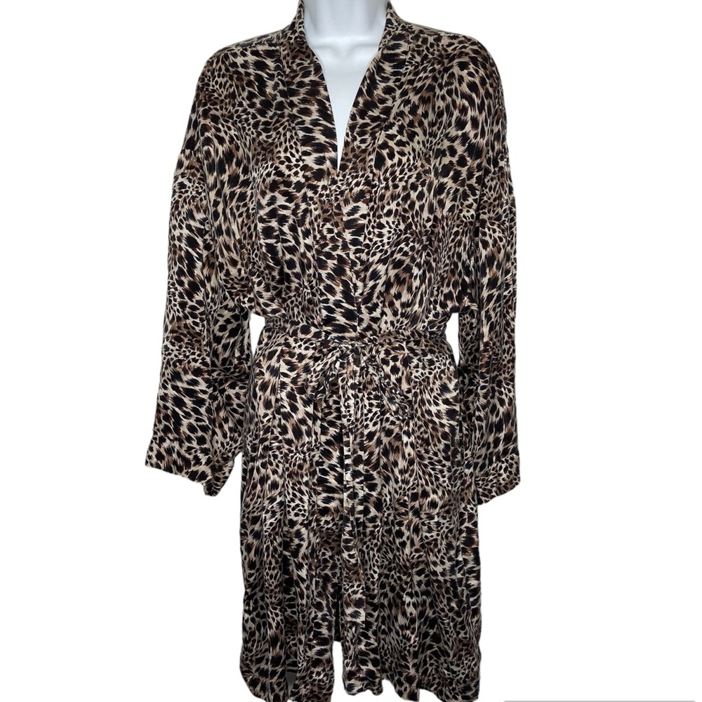 Victoria’s Secret Silk Animal Print Robe - Gem